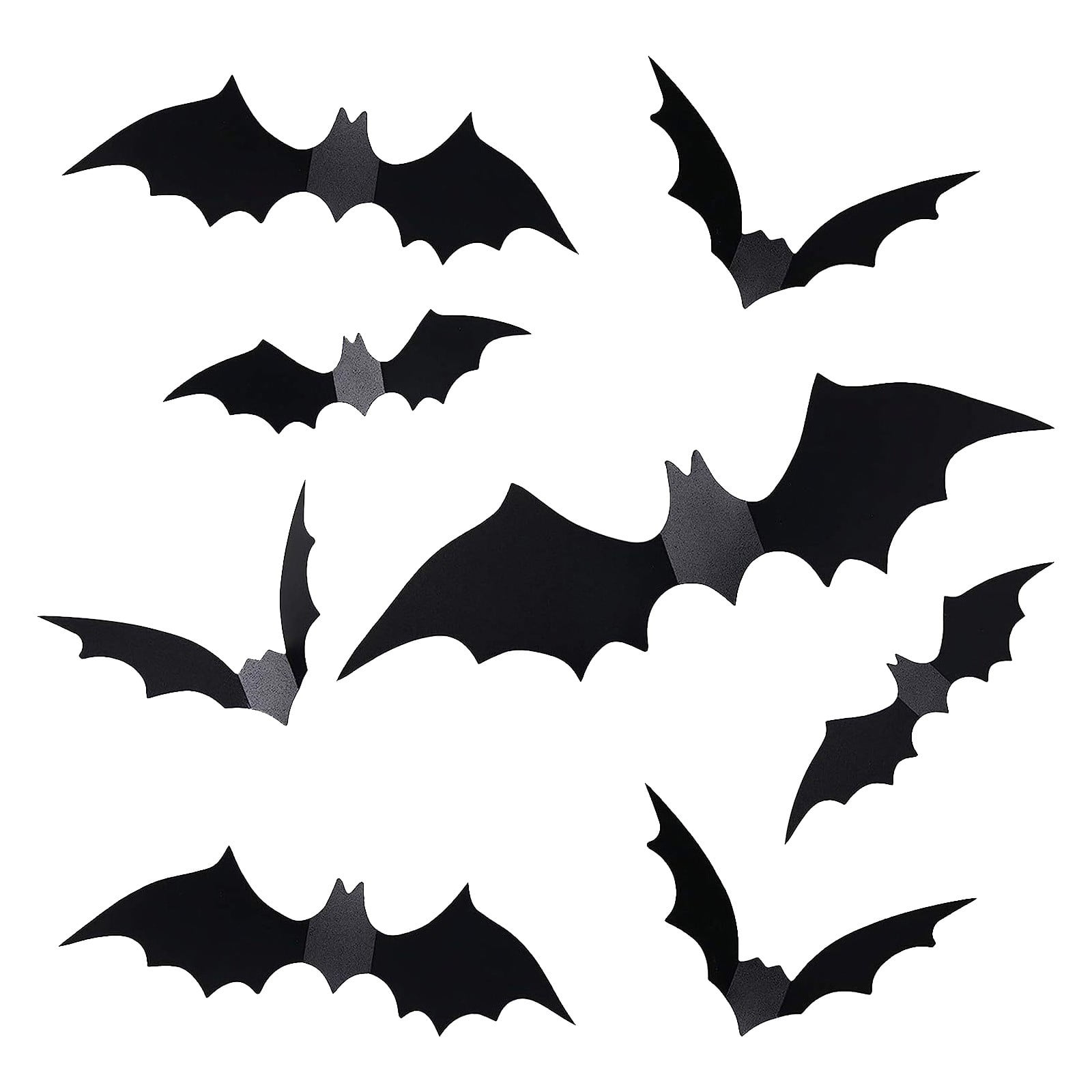 HONEDOSE Deals Backsplash Wallpaper 3D Bat Decoration Black Bat Sticker ...