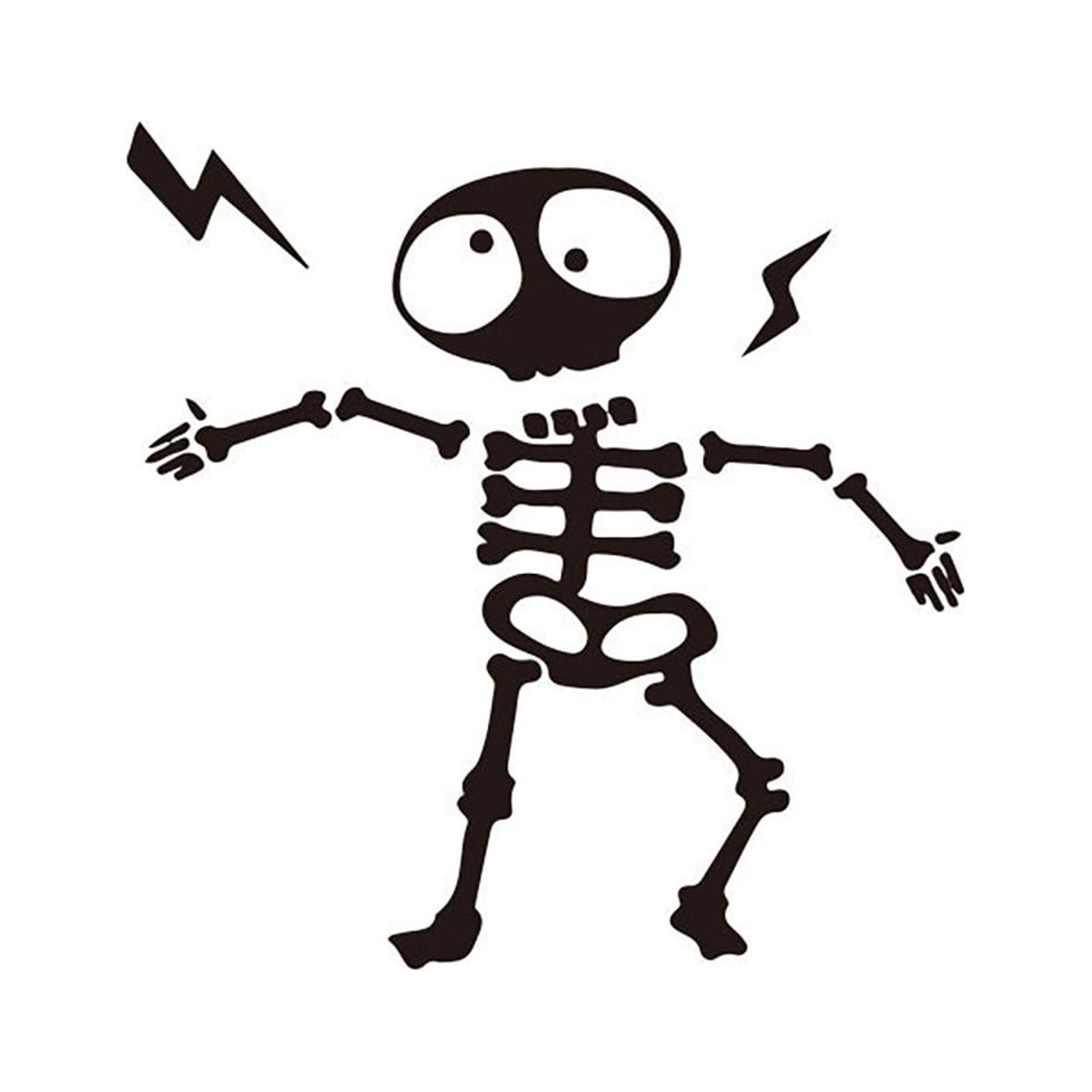 HONEDOSE Deals Wallpaper Backsplash Skeleton Removable Personality Wall ...