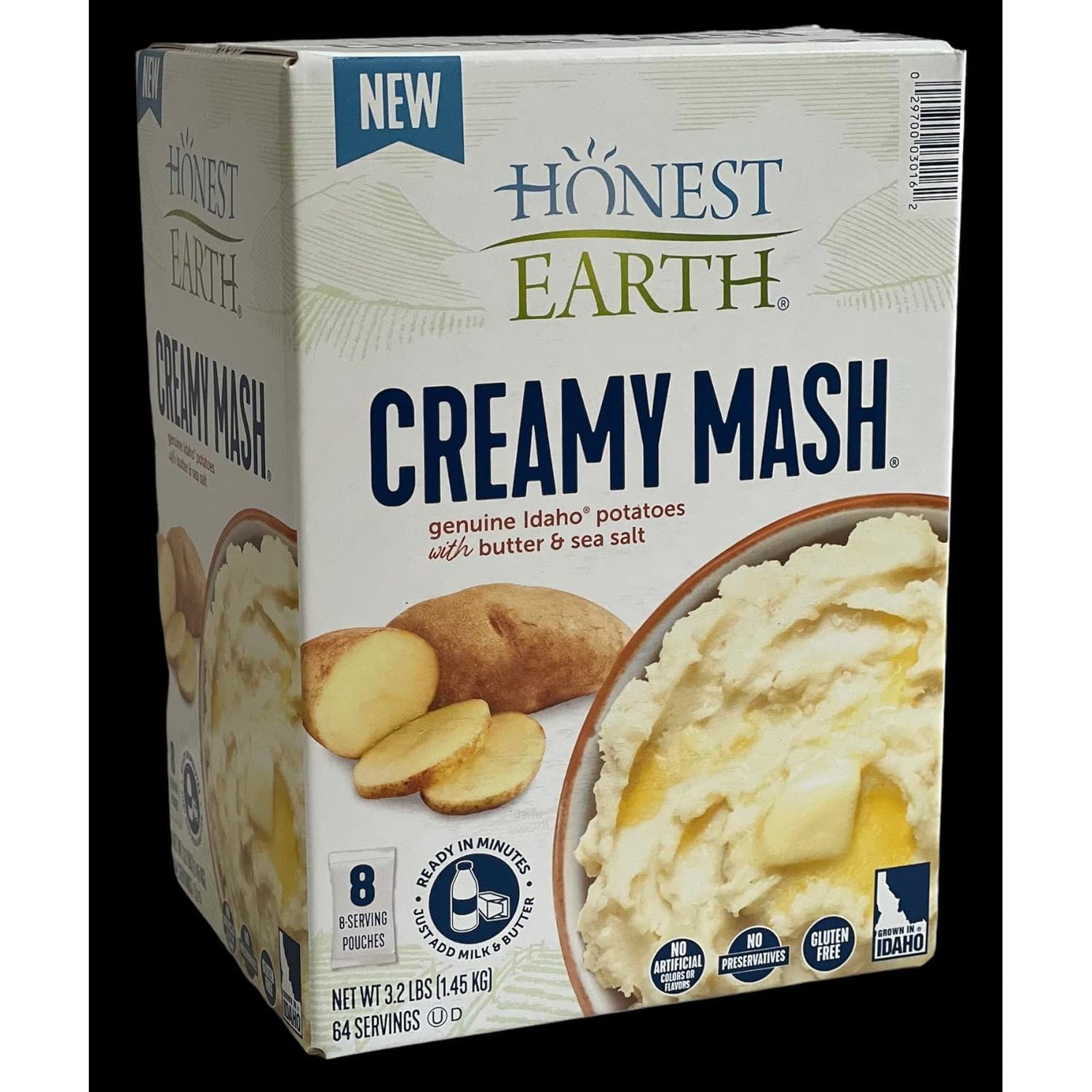 HONEST EARTH Creamy Mashed Potatoes, 8 Pouches (8 servings each ...