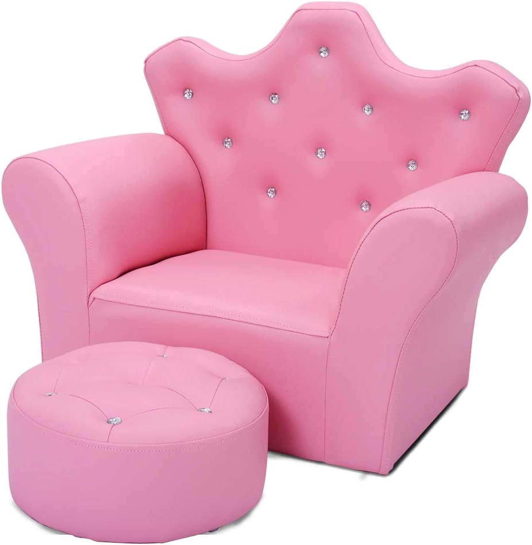 HONEY JOY Kids Sofa, Children Upholstered Couch Armrest Chair with ...
