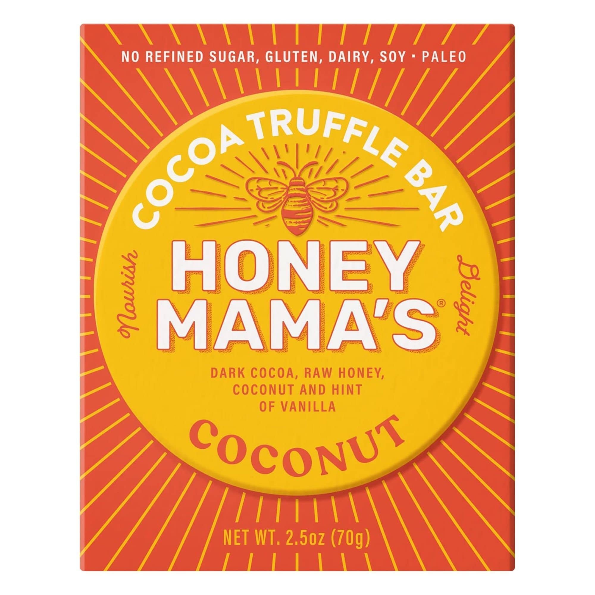 HONEY MAMAS Coconut Fudge MMF7 Cocoa Truffle Bar, 2.5 OZ - Walmart.com