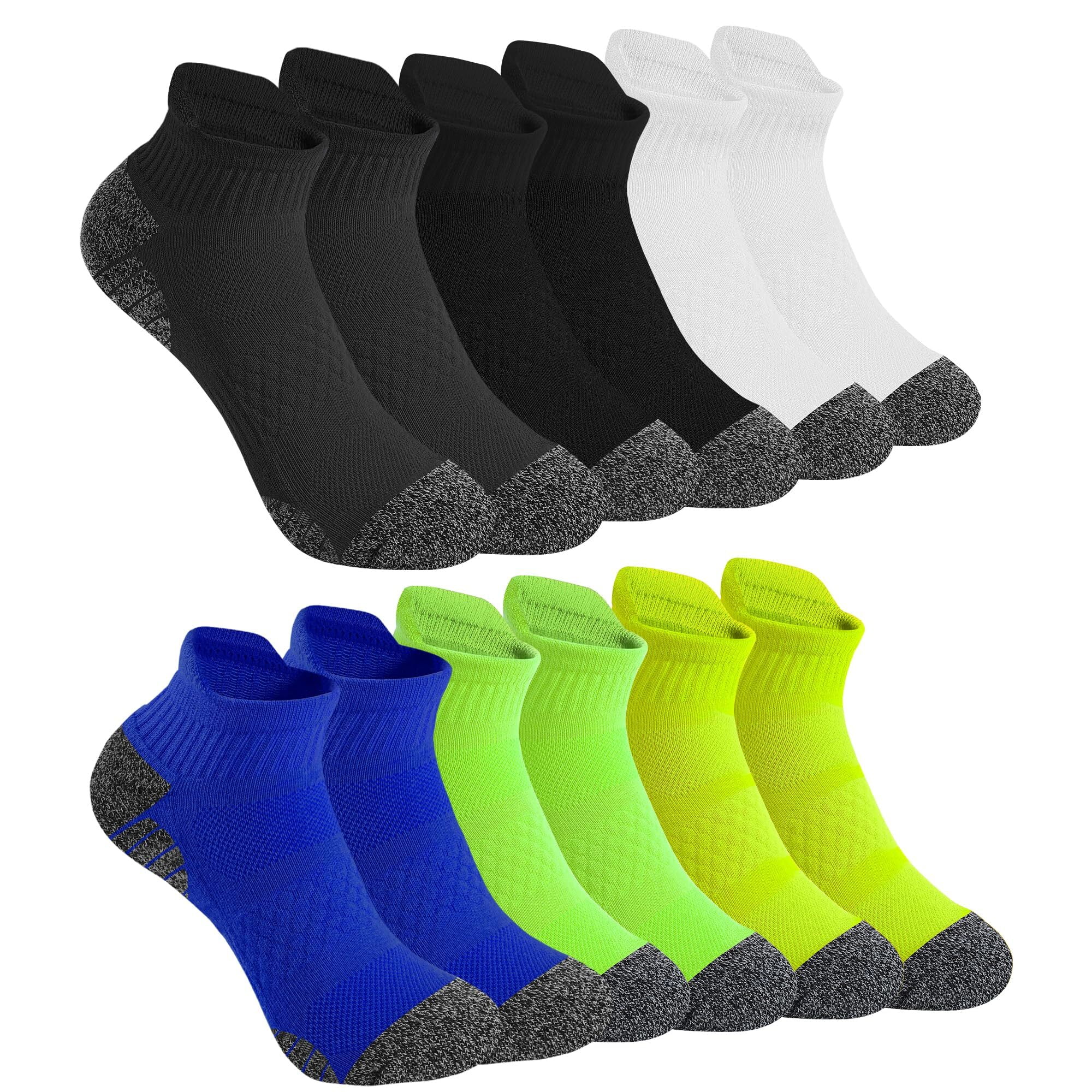 HONEYSEA Ankle Socks for Women - 6 Pairs Athletic Running Socks ...