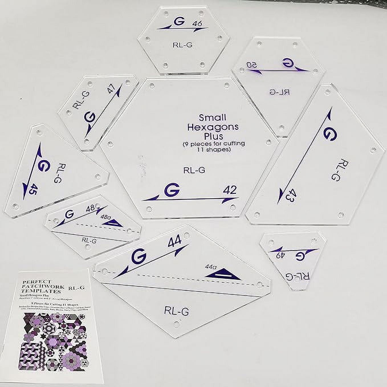 HONEYSEW 9pcs Perfect Patchwork Templates fo Cutting 11 Shapes ...