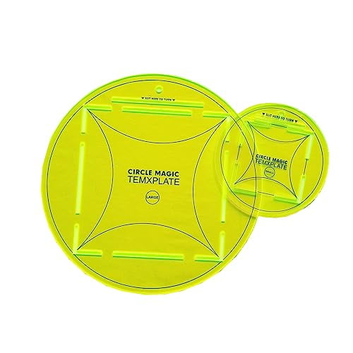 HONEYSEW Circle Quilting Template Round Acrylic Circle Ruler for Quilt ...