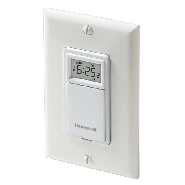 HONEYWELL Light Switch, 7 Day, Programmable, Off-White - Walmart.com