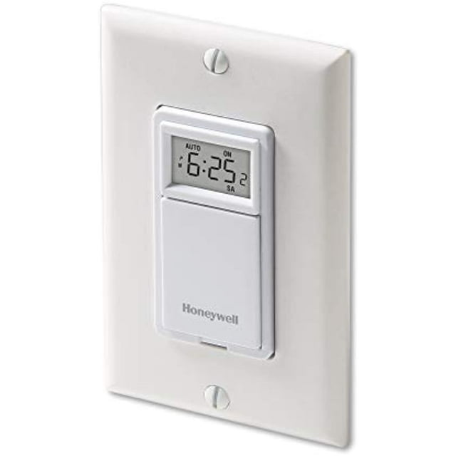 HONEYWELL Light Switch, 7 Day, Programmable, White - Walmart.com