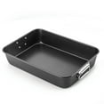HONGBAKE Nonstick Lasagna Pan 3 Inch Deep 9x13 Baking Pan with ...
