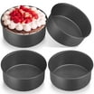 Vesteel 10 inch Round Stainless Steel Angel Food Cake Pan, Non-toxic ...