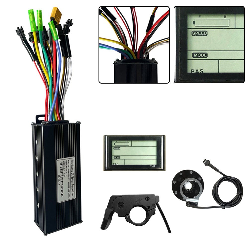 HONGDI 36/48V 30A Sine Wave Controller S900 Display Throttle 8 Pas Kit ...