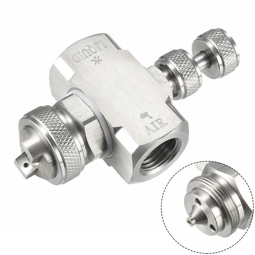 HONGDI Air Atomizing Nozzle 1/4BSPT Misting Low Pressure Mix Type Spray ...