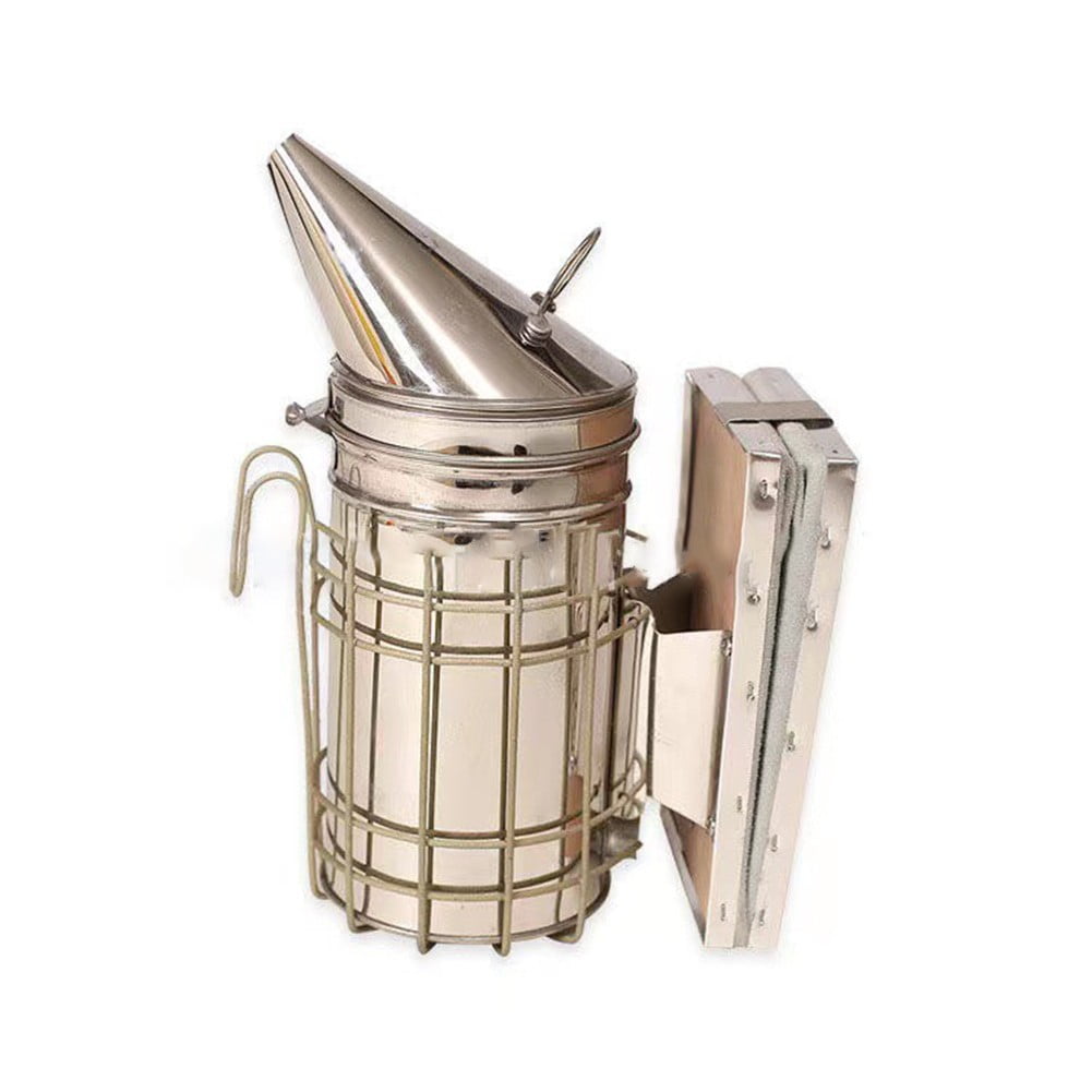 HONGDI Bee Hive Smoke Stainless Steel w/Heat Shield Beekeeping ...