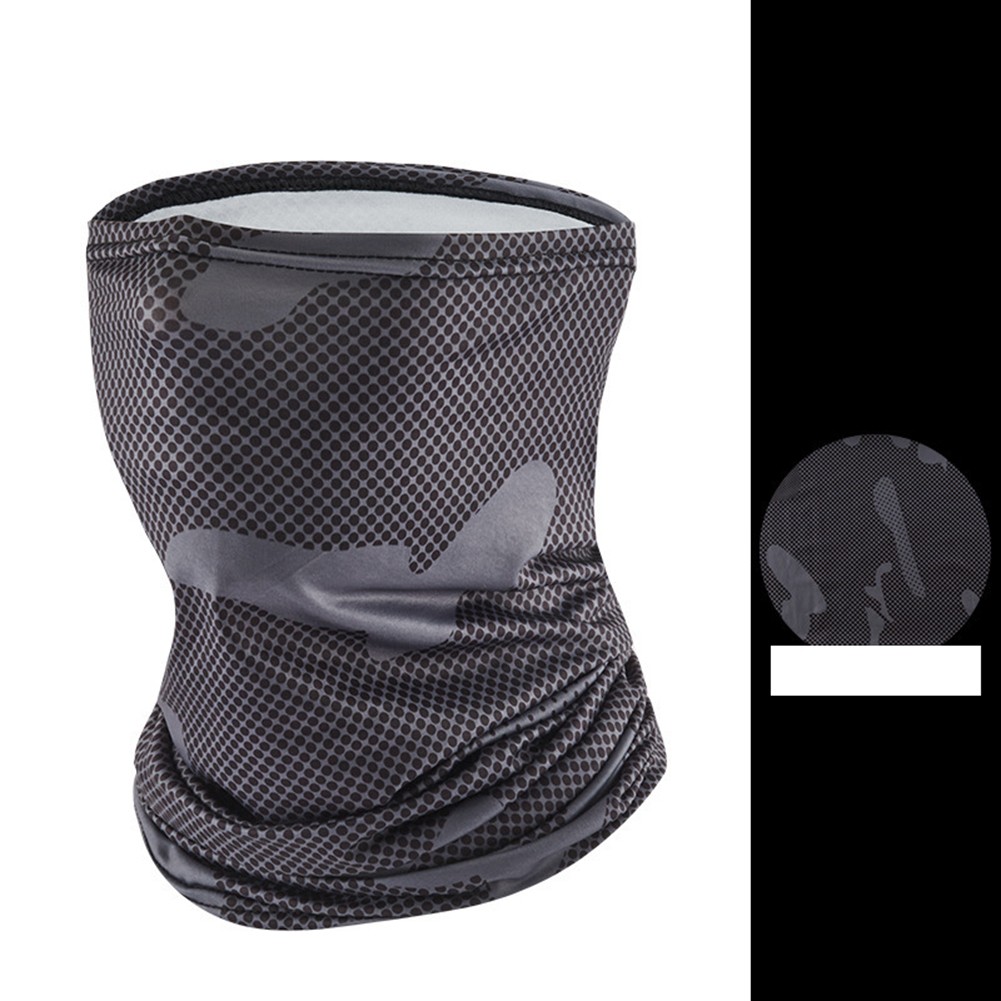 HONGDI Outdoor Sunscreen Headscarf Summer Protection Full Face Ice Silk ...