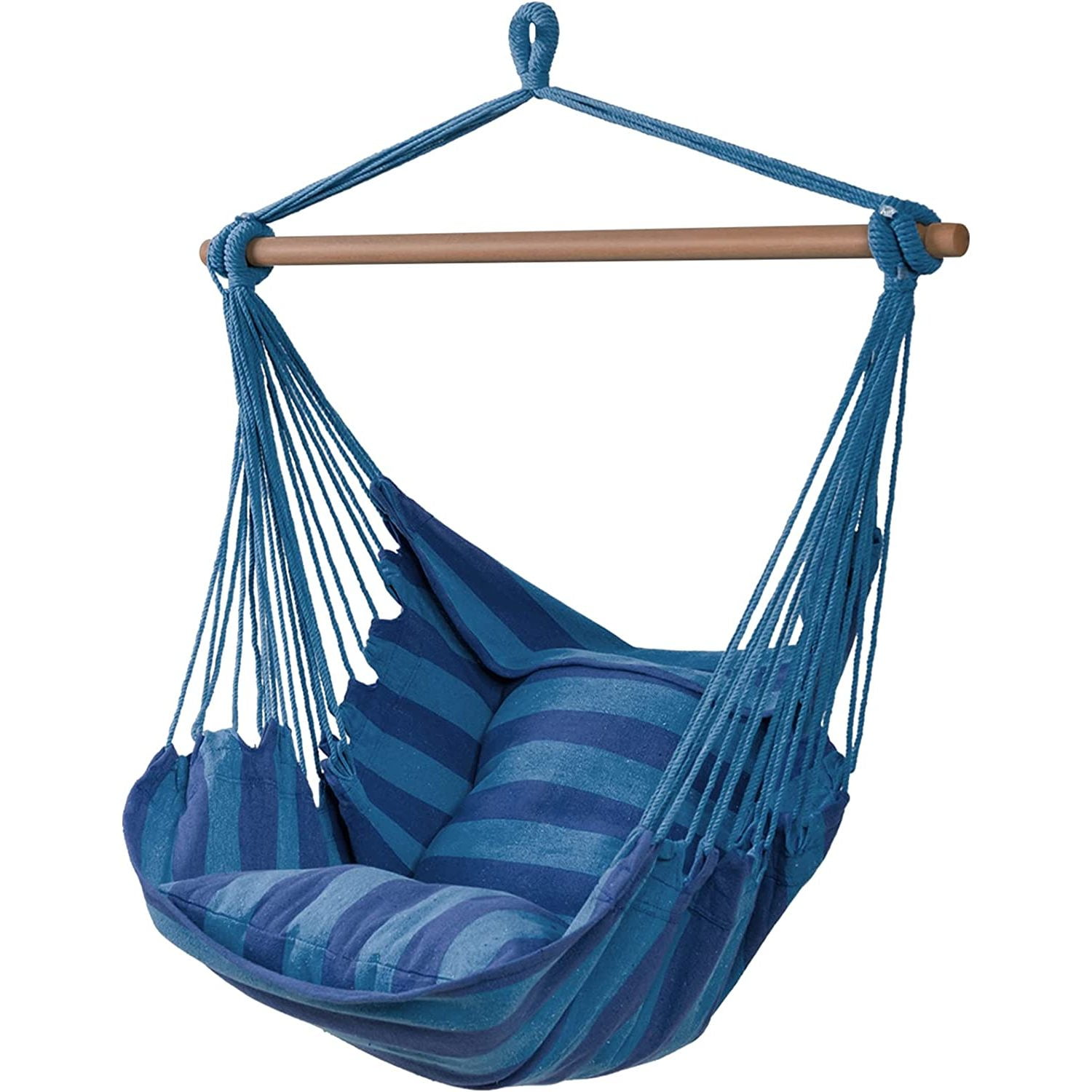 HONGDONG Hammock Chair Hanging Rope Swing, Indoor / Outdoor Cotton ...