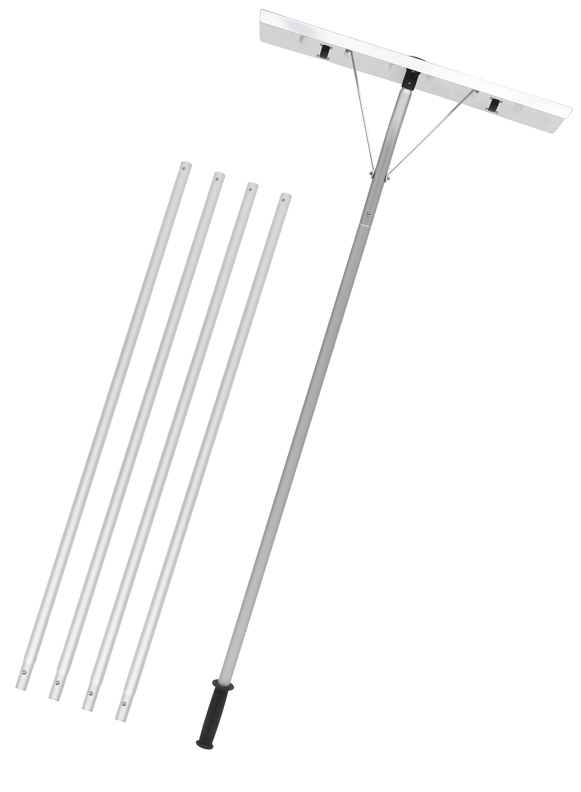 HONGGE 20ft Snow Rake for House Roof with Aluminum Blade Lightweight ...