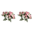 HONGLIN Fake Flowers, Artificial Camellia Bouquet with 15 Buds, Garden ...