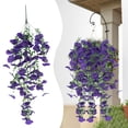HONGLIN Fake Hanging Flowers, Artificial Plants Outdoor Hanging Vine ...