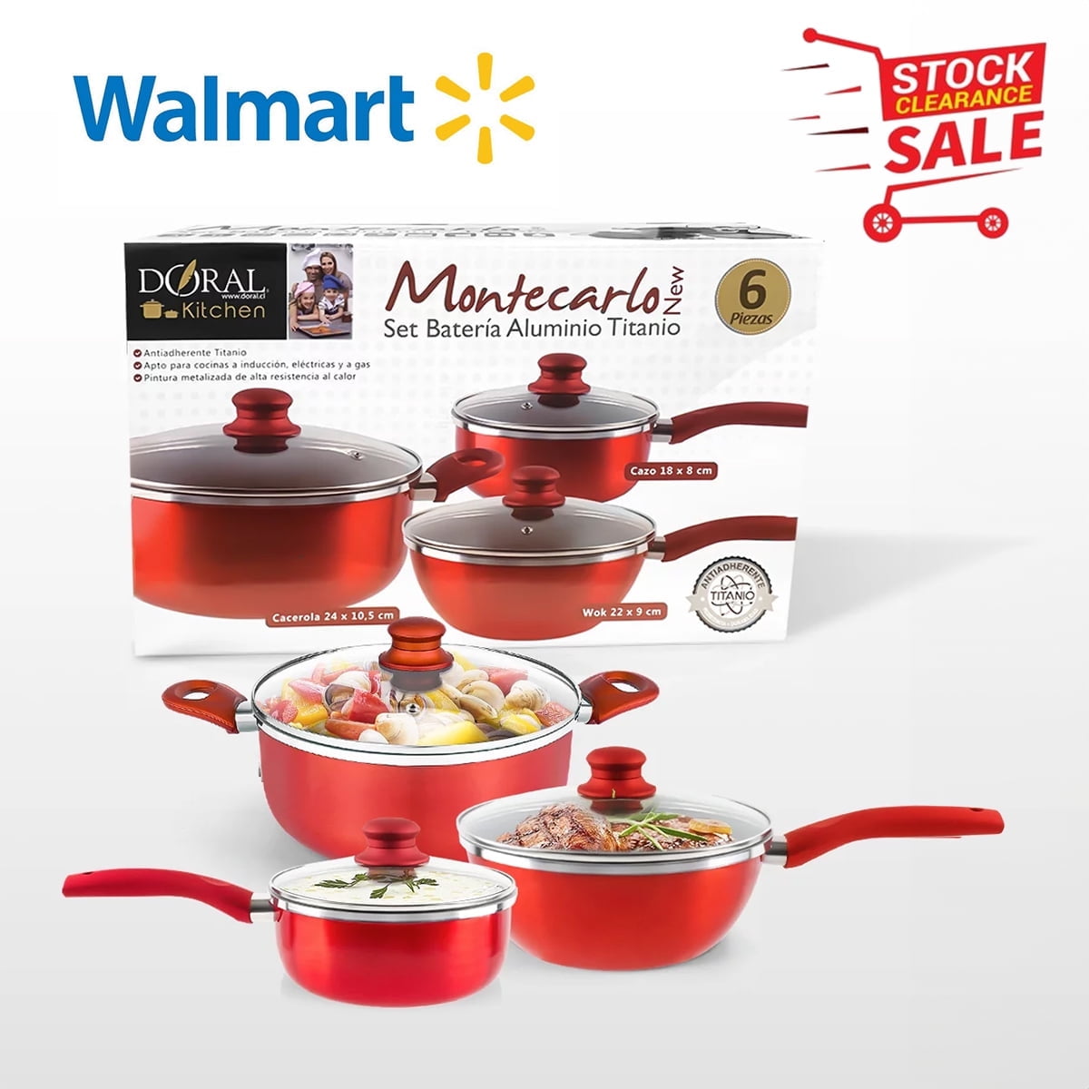 HONGLONG 6PCS Nonstick Pots and Pans Set, Durable Kitchen Cookware with ...