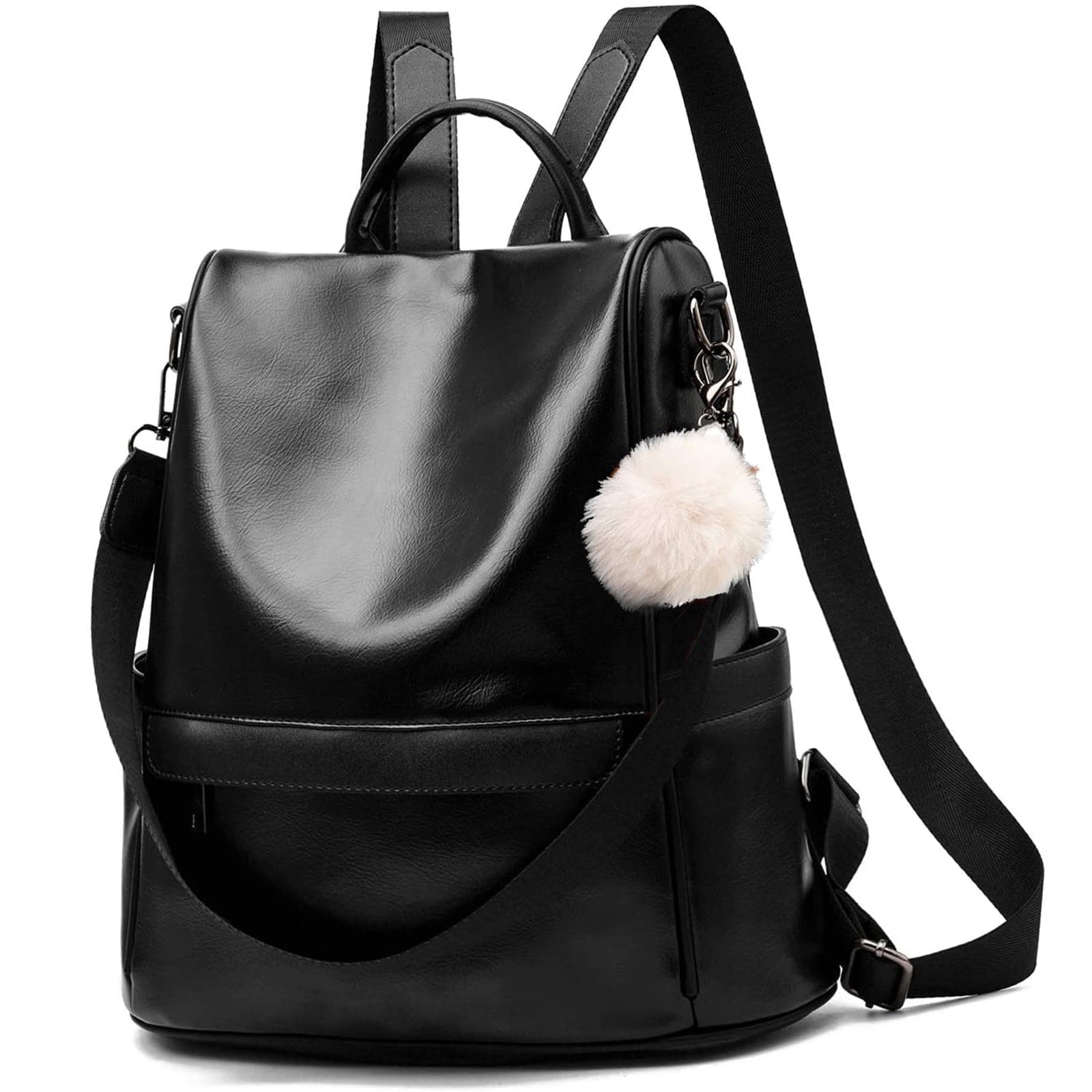 HONGLONG Womens Convertible Backpack Purse, PU Leather Anti-Theft ...