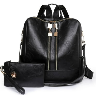 UTO Fashion Backpack Purse for Women Vegan Leather Ladies Large ...