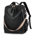HONGLONG Women's Leather Backpack Purse Waterproof Convertible Daypack ...
