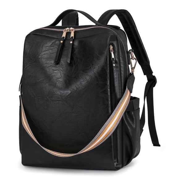HONGLONG Women's Leather Backpack Purse Waterproof Convertible Daypack ...