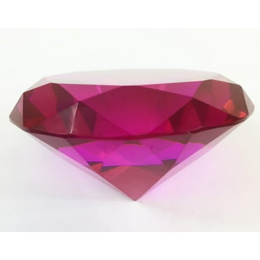 Big 100 mm Clear Cut Glass Faceted Crystal Giant Diamond Jewel ...