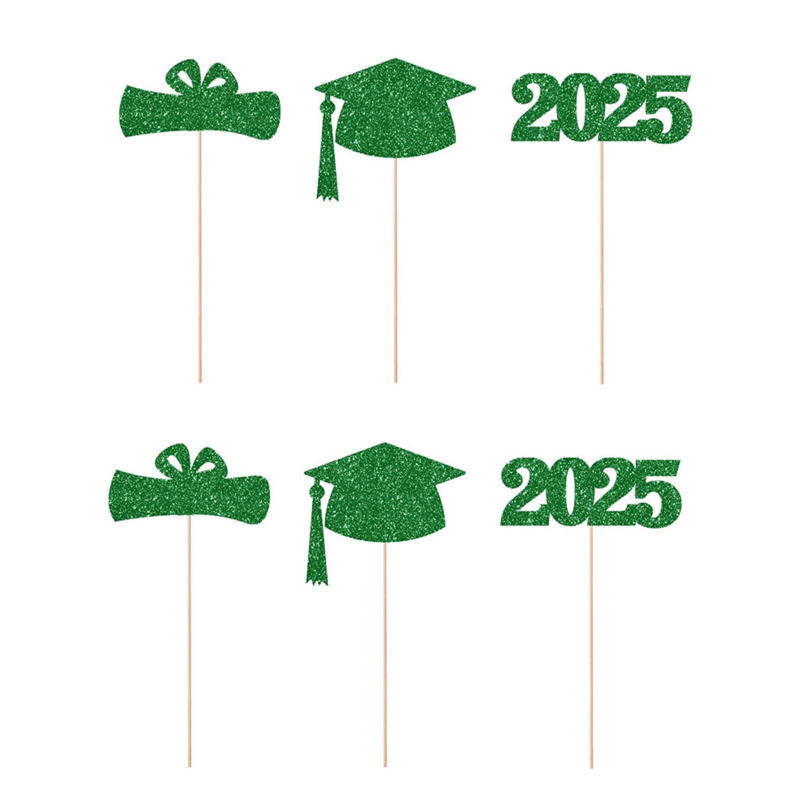HONGWANGst 6 Pieces 2025 Graduation Centerpiece for Tables Sticks Class ...