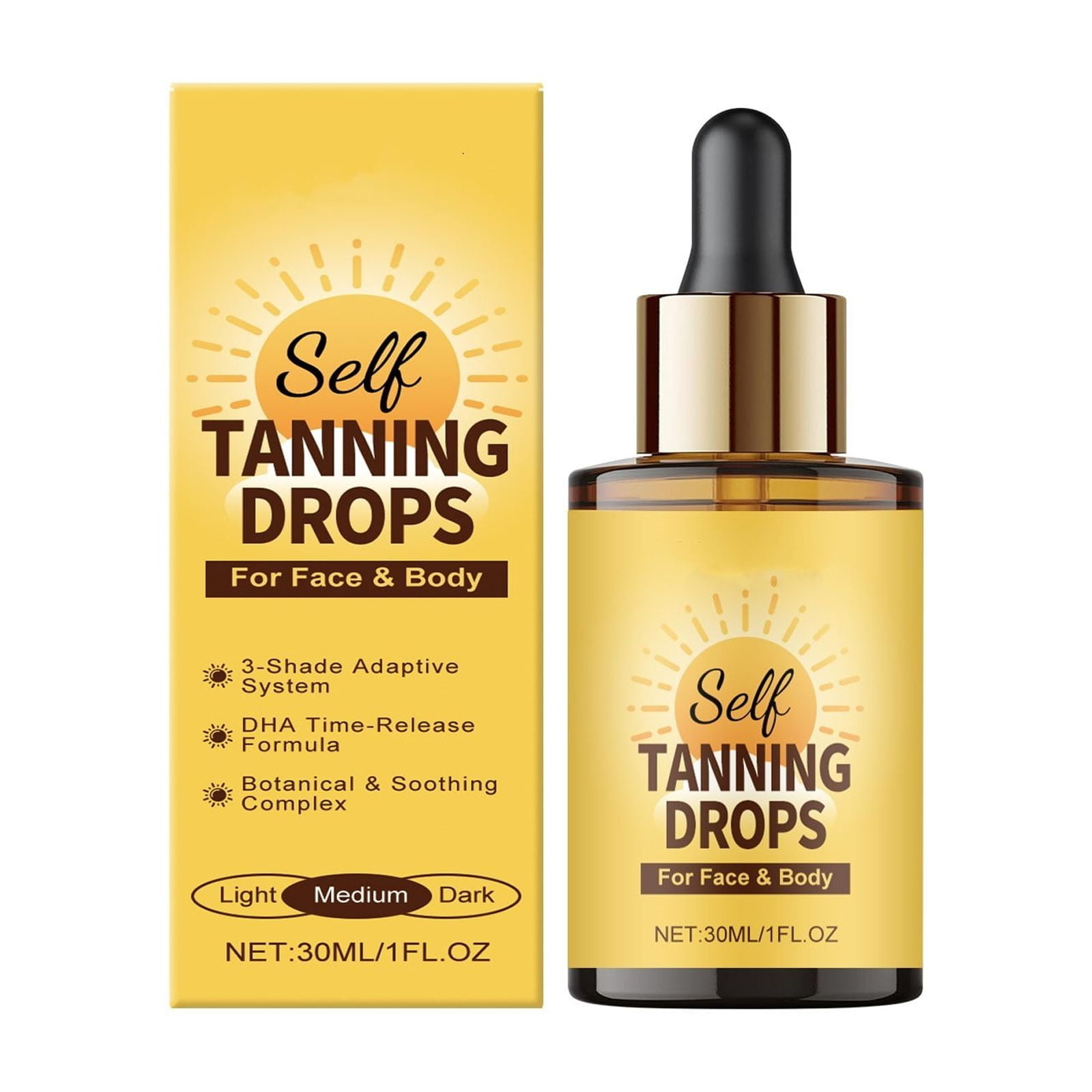 HONGWANGst Self Tanner Drop for Sunless Fake Tan & Natural Glow Best ...