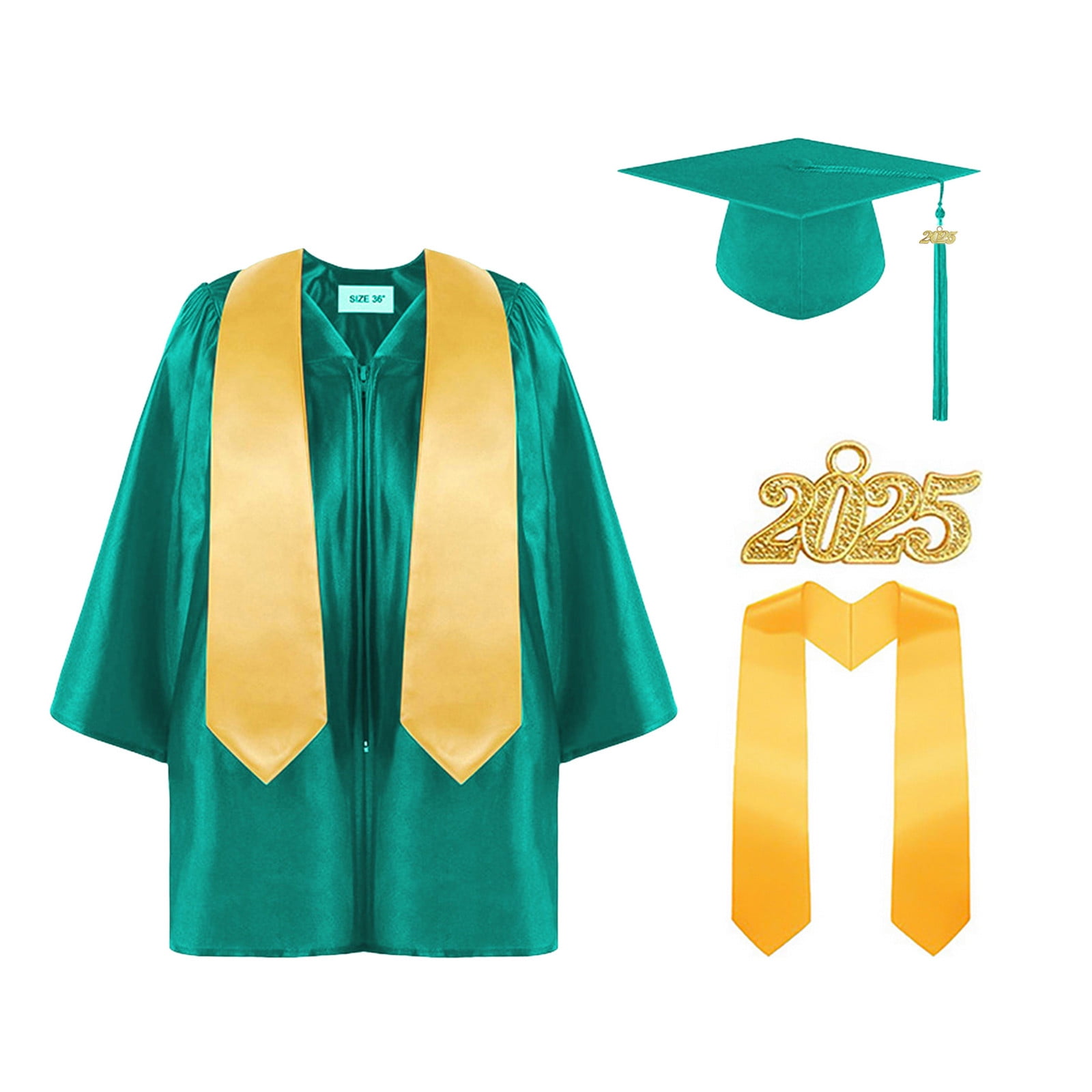 HONGWANGst Unisex Matte Cap and Gown 2025 with Tassel Sets for ...