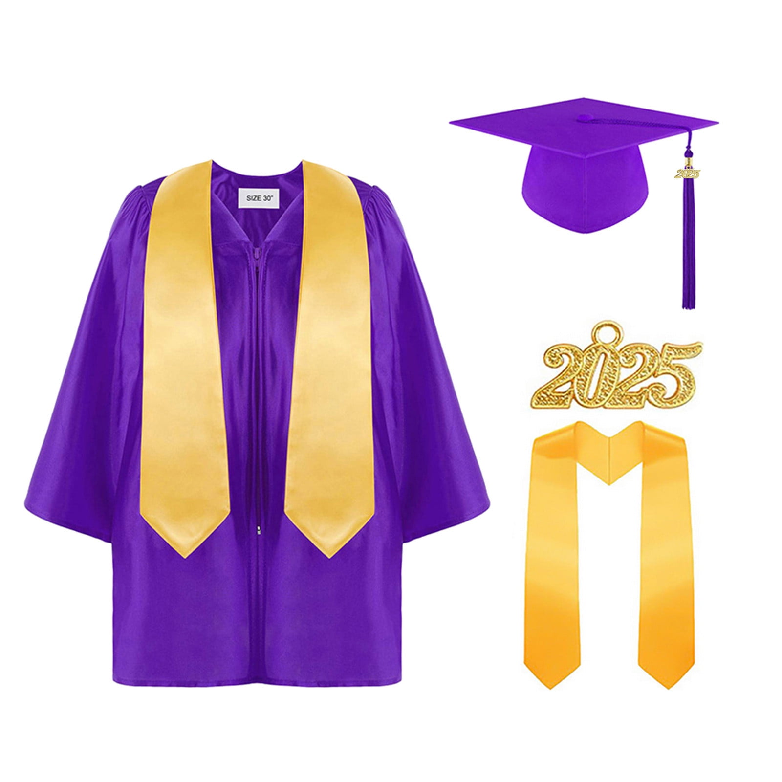 HONGWANGst Unisex Matte Cap and Gown 2025 with Tassel Sets for ...