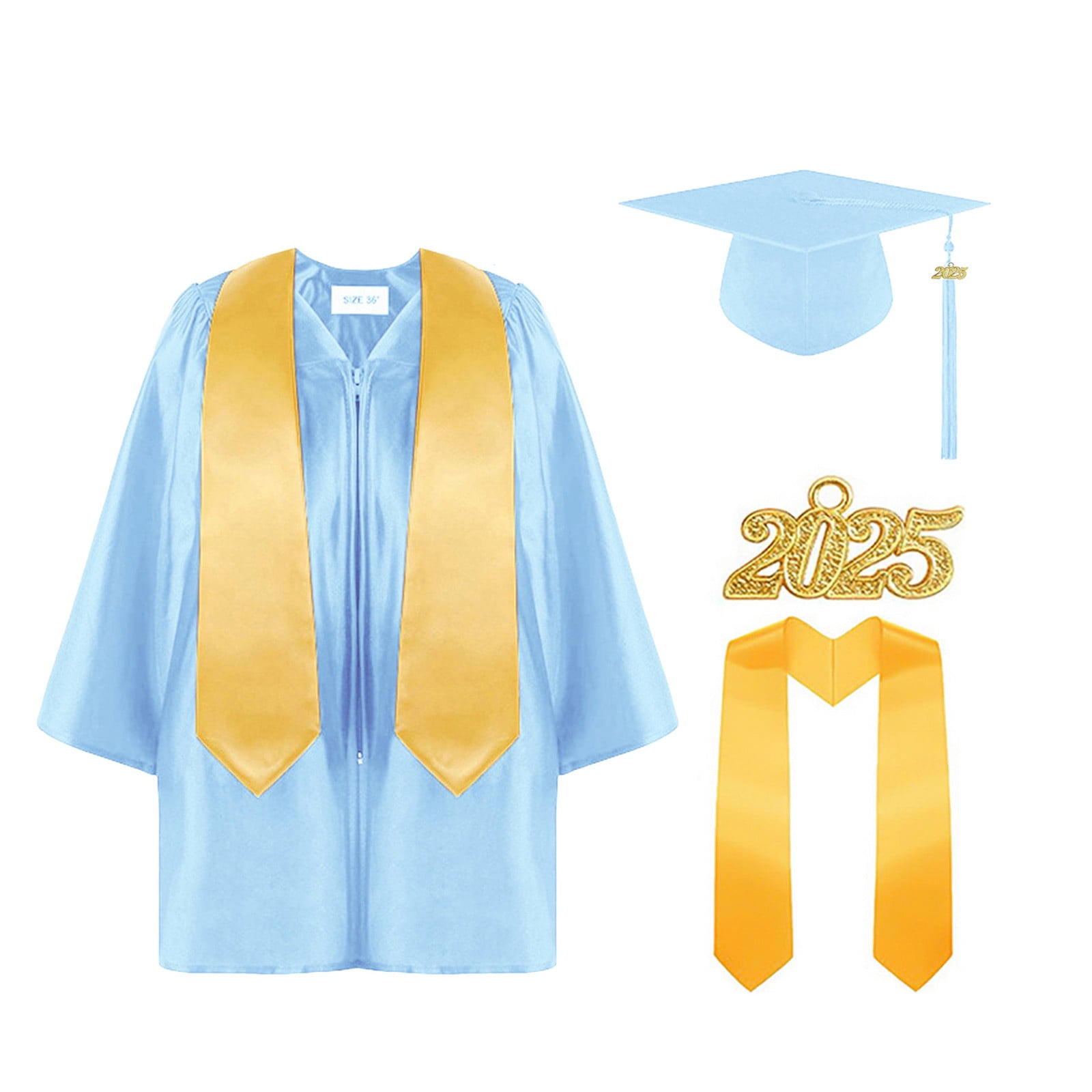 HONGWANGst Unisex Matte Cap and Gown 2025 with Tassel Sets for ...