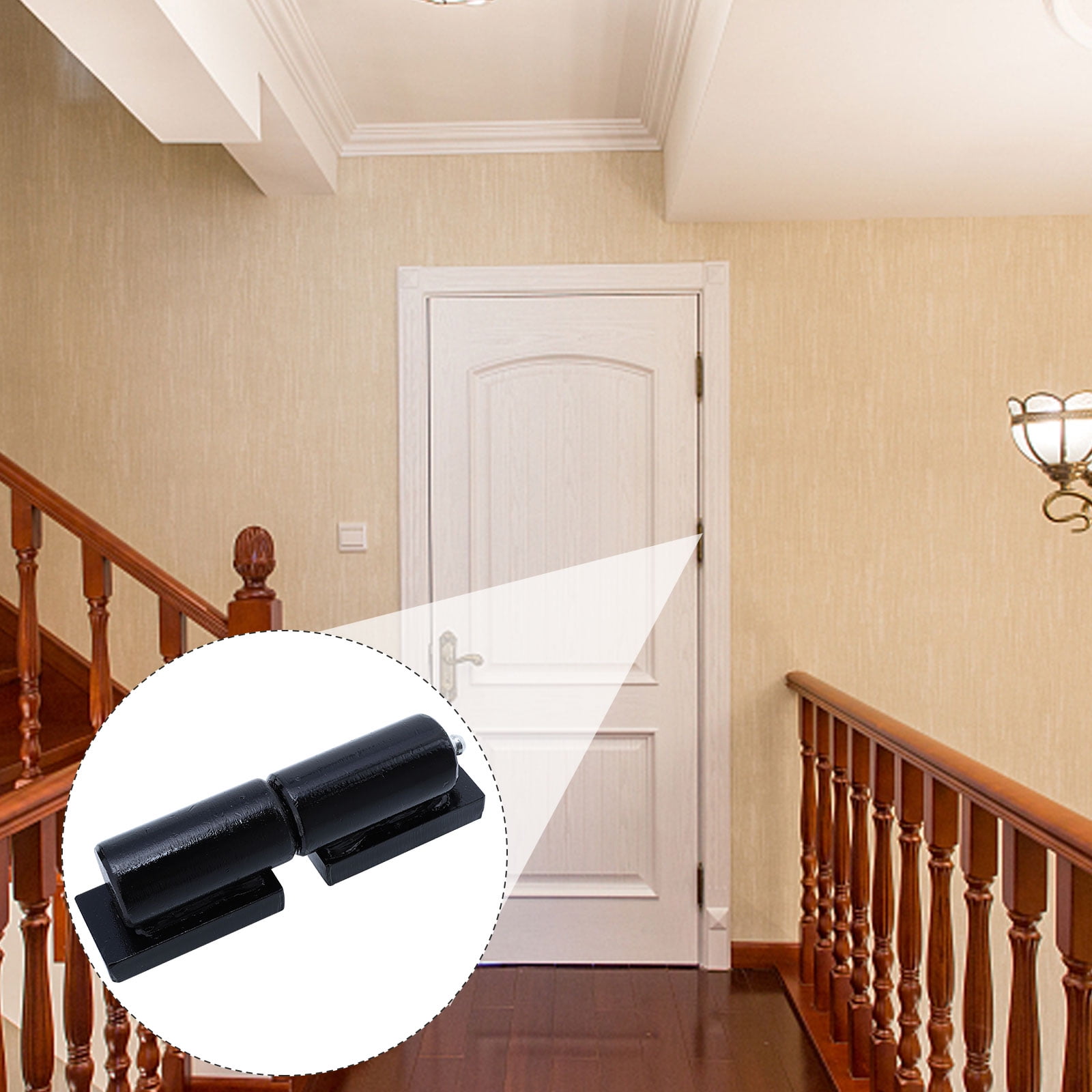 HONITANO 1 Pc Black Iron Gate Hinge for Driveway and Trailer Ramps ...