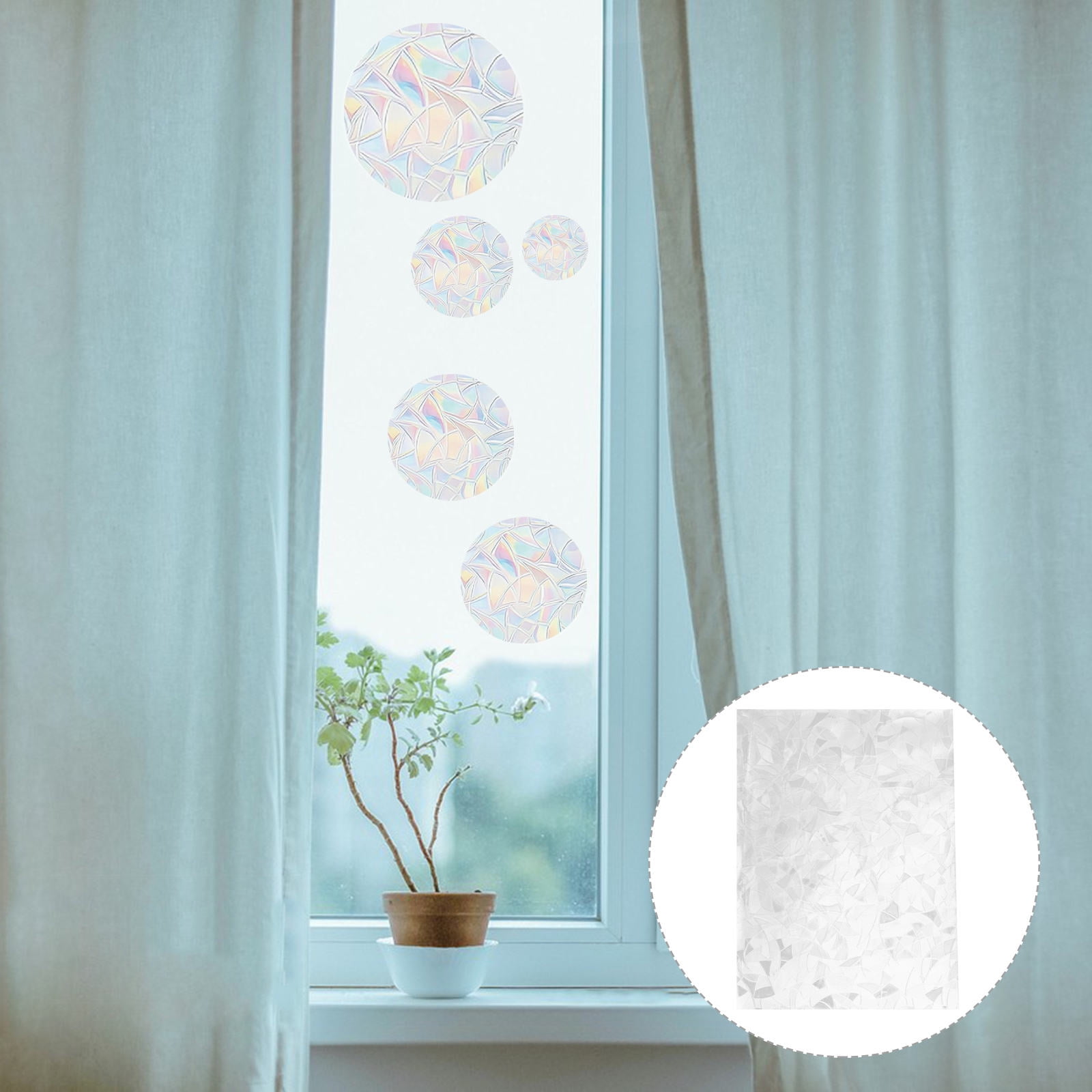 HONITANO 1 Set Anti-Collision Window Stickers for Birds Circular Pvc ...