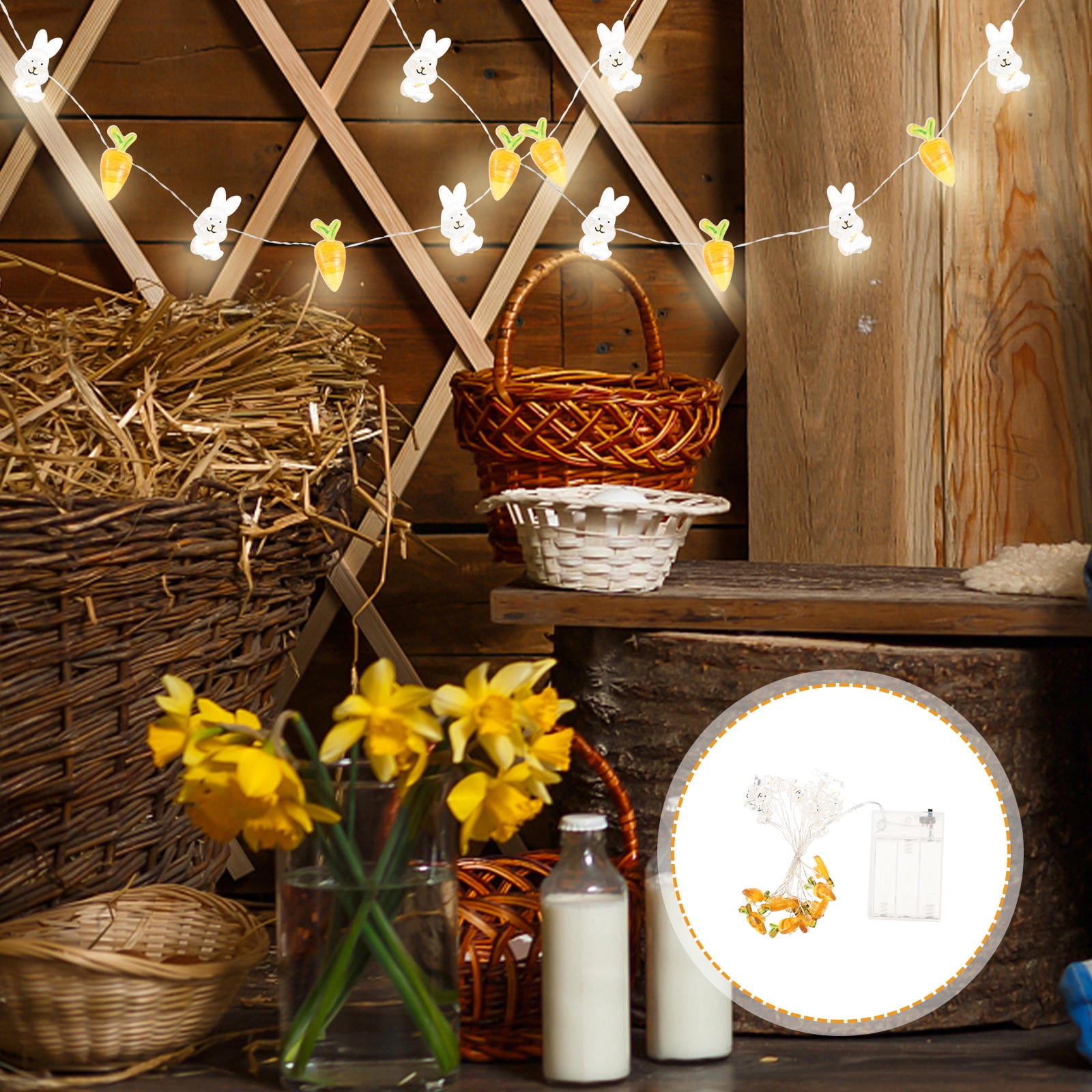 HONITANO 1 Set Led Carrot Lights Rabbit Shape For Children And Women ...