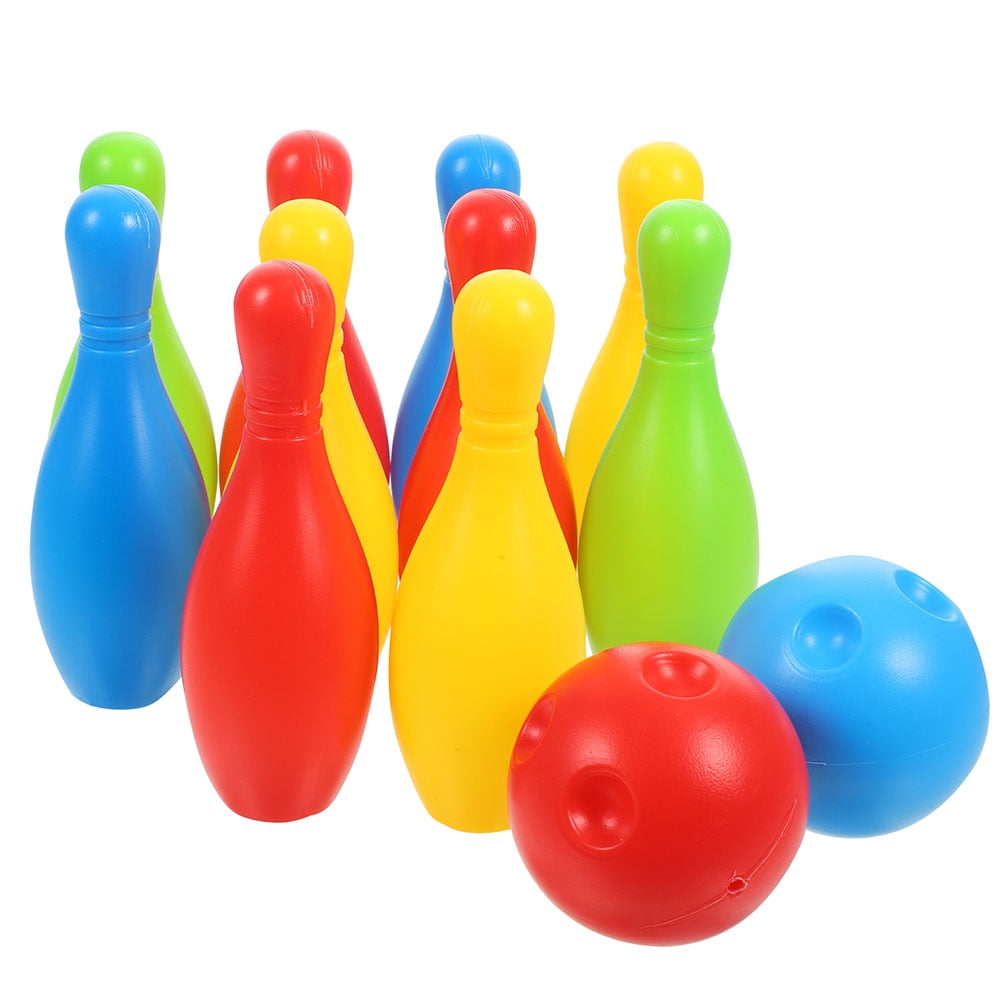 HONITANO 1 Set Mini Desktop Bowling Game Set Colorful for Kids Hand Eye ...