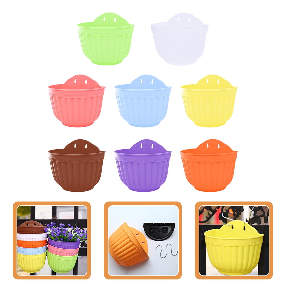 HONITANO 1 Set Plastic Flower Container Assorted Color Plastic Flower ...
