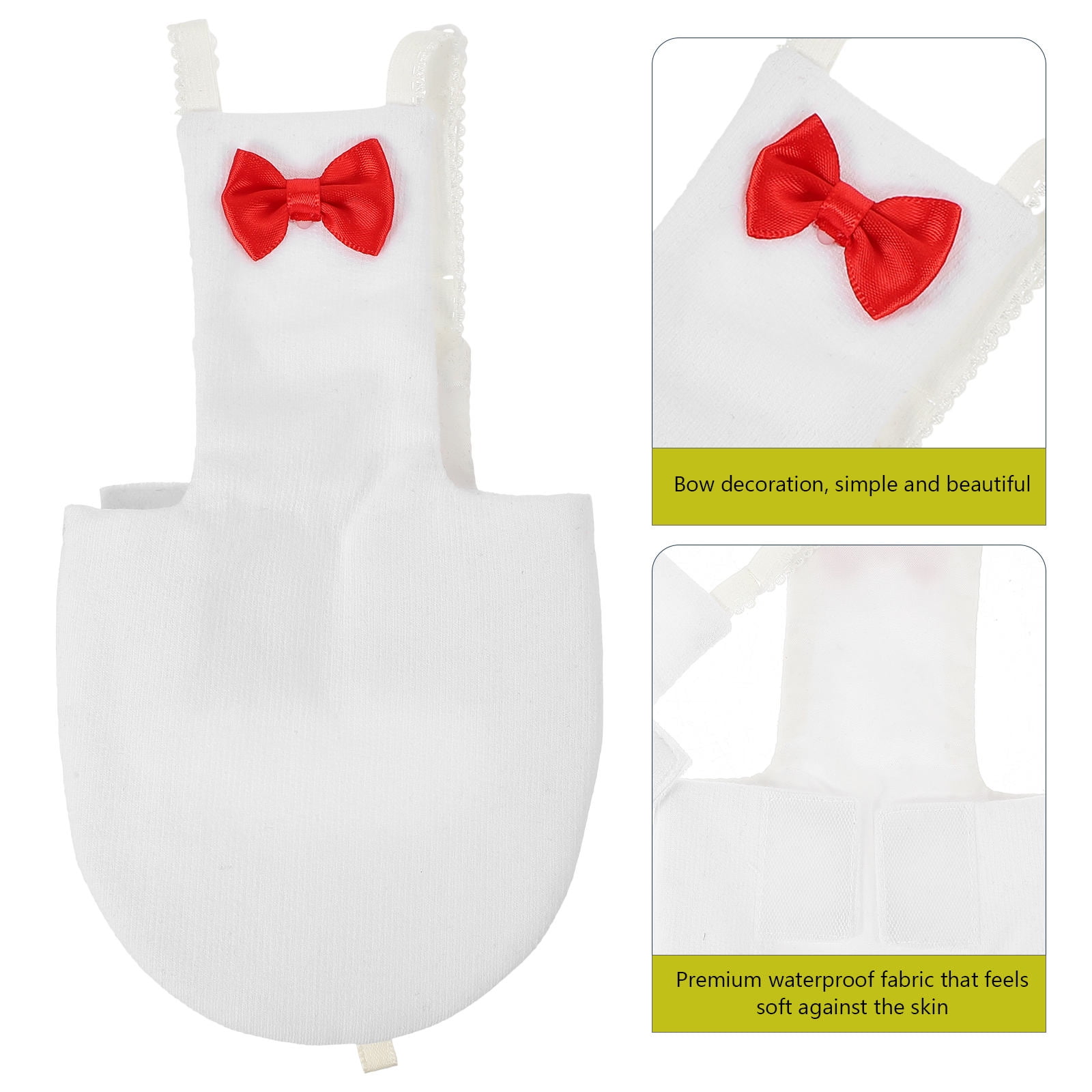 HONITANO 1 Set White Cotton Cloth Bird Flight Suits Adjustable Strap ...