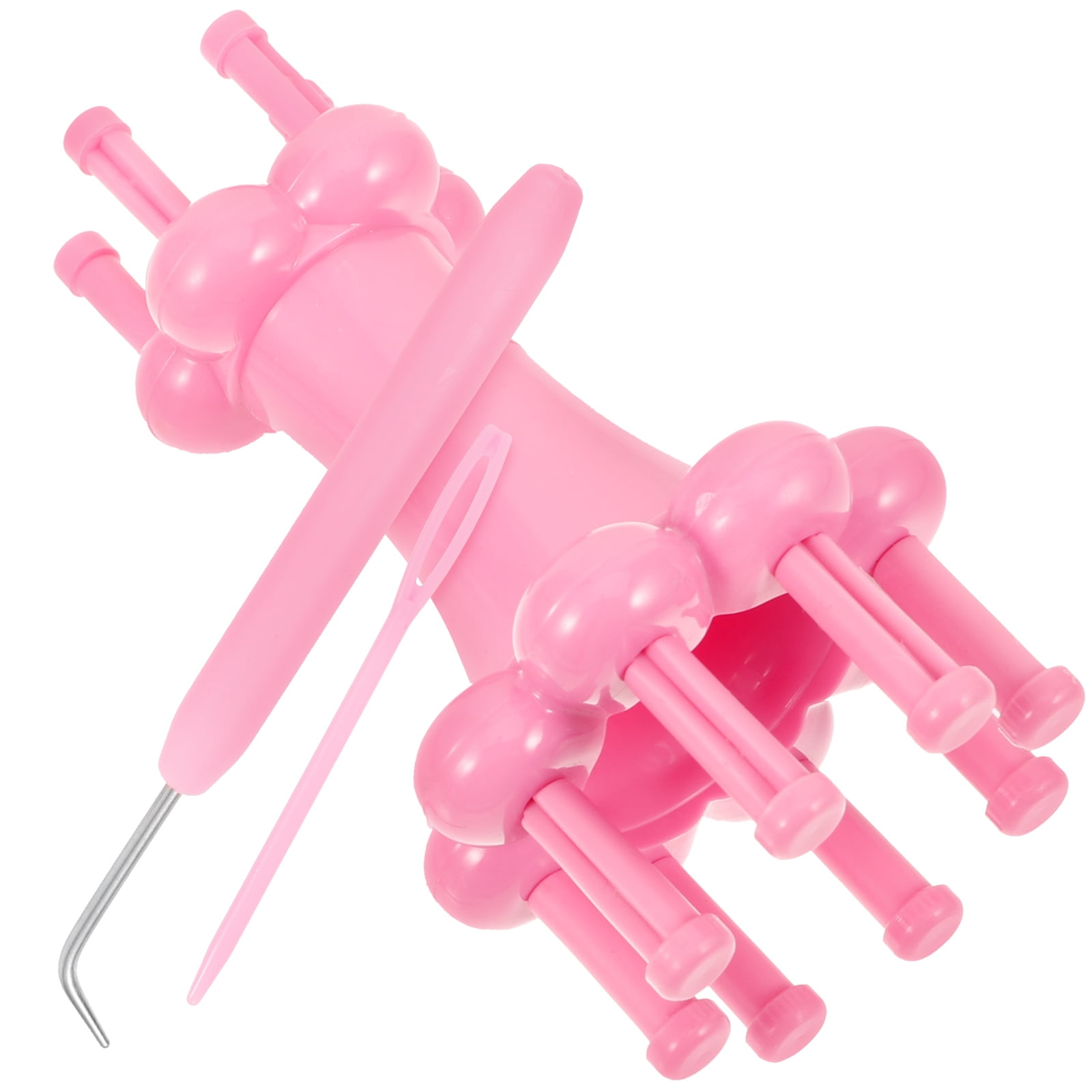 HONITANO 1 Set Woolen Knitting Tool Pink Plastic Spool Knitter Kit for ...
