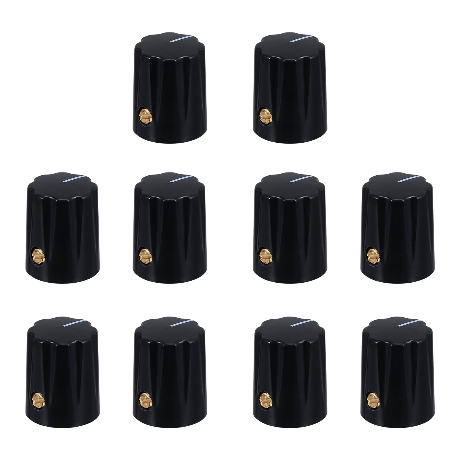 HONITANO 10 x Knobs Electric Guitar Volume Control Knob Black ...