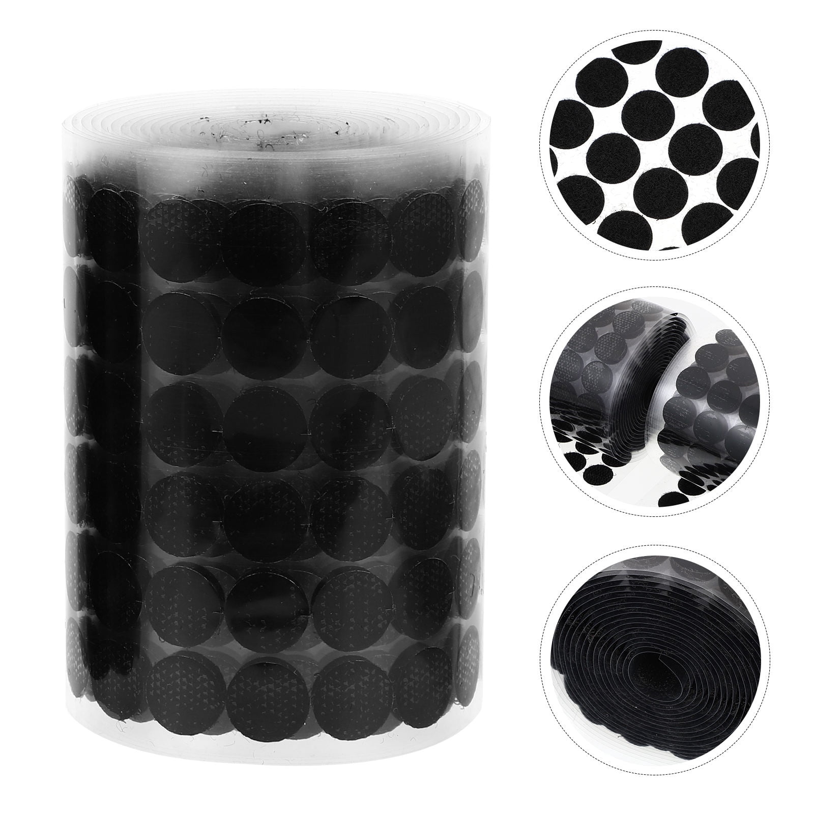 HONITANO 1000 Pairs Hook and Loop Dots for Teachers Round Black ...