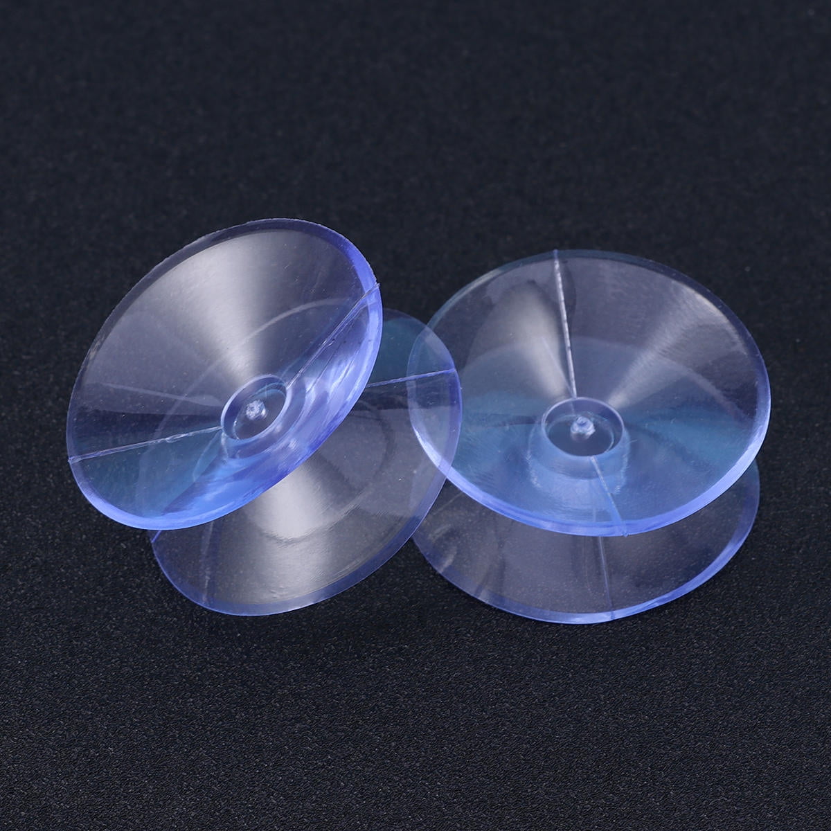 HONITANO 12Pack Clear Plastic Suction Cups Transparent Silicone for ...