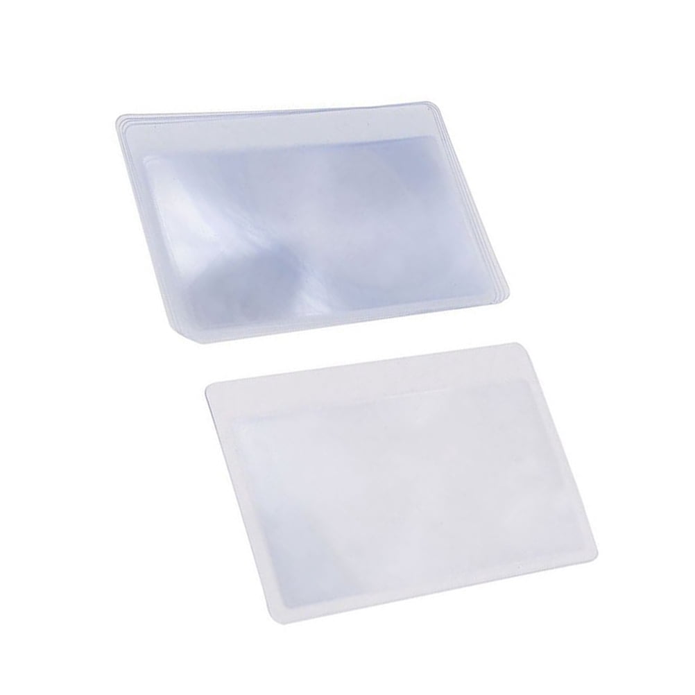 HONITANO 12Pack Transparent Card-shaped Magnifier Glass for Home Use ...