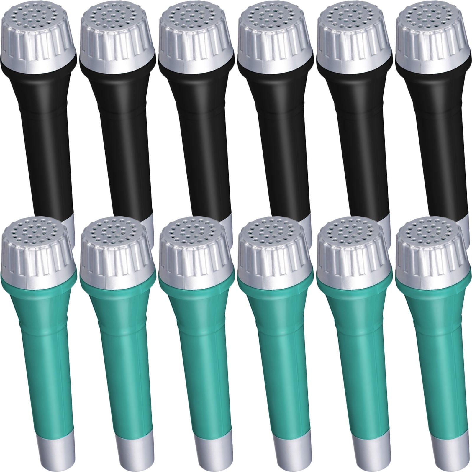 HONITANO 12Pcs Kids Faux Microphone Cylindrical Plastic Pretend Play ...