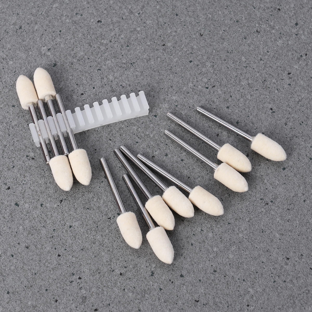 HONITANO 12Pcs Polisher For Drill Felt Polishing Wheel Taper For ...