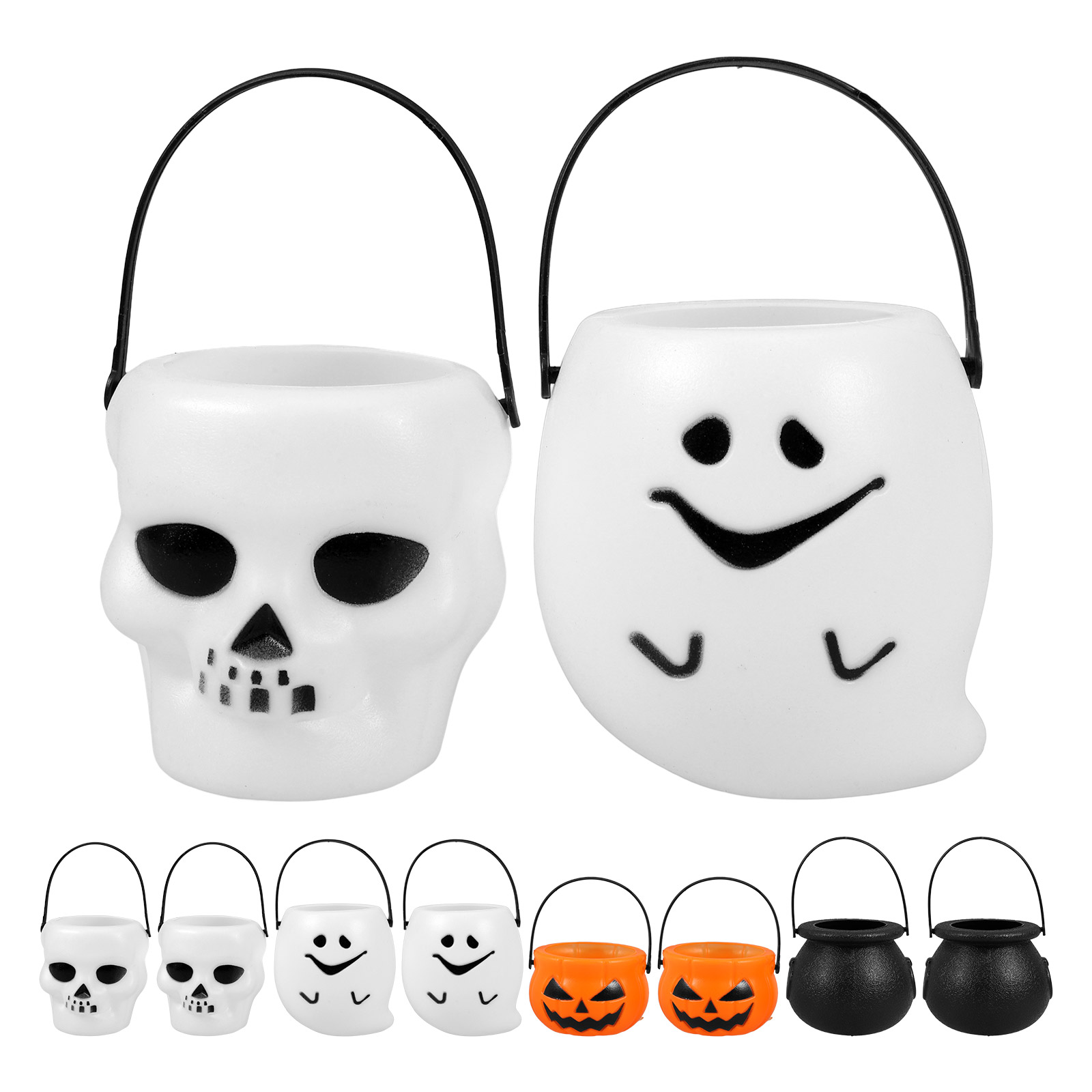 HONITANO 12Pcs Spooky Candy Buckets for Pumpkin Shaped Containers ...
