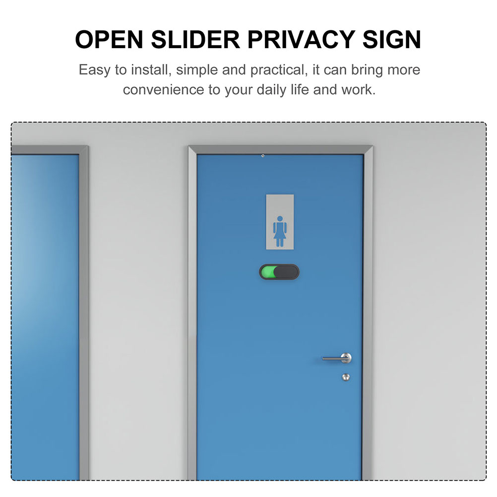 HONITANO 1Pack Black Acrylic Slide Door Sign For Administrative Office ...