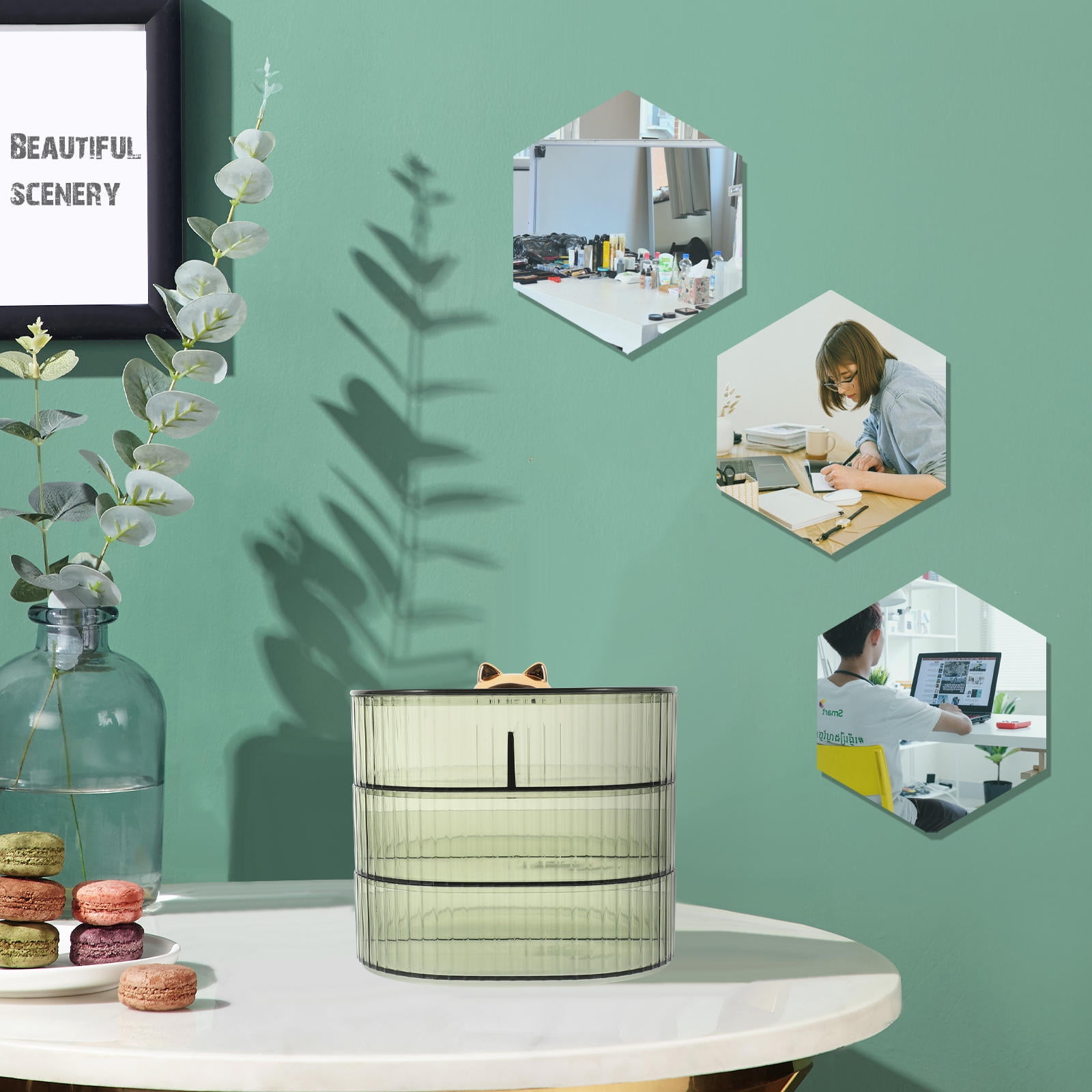 HONITANO 1Pack Candy Container Transparent Snack Box For Tableware In ...