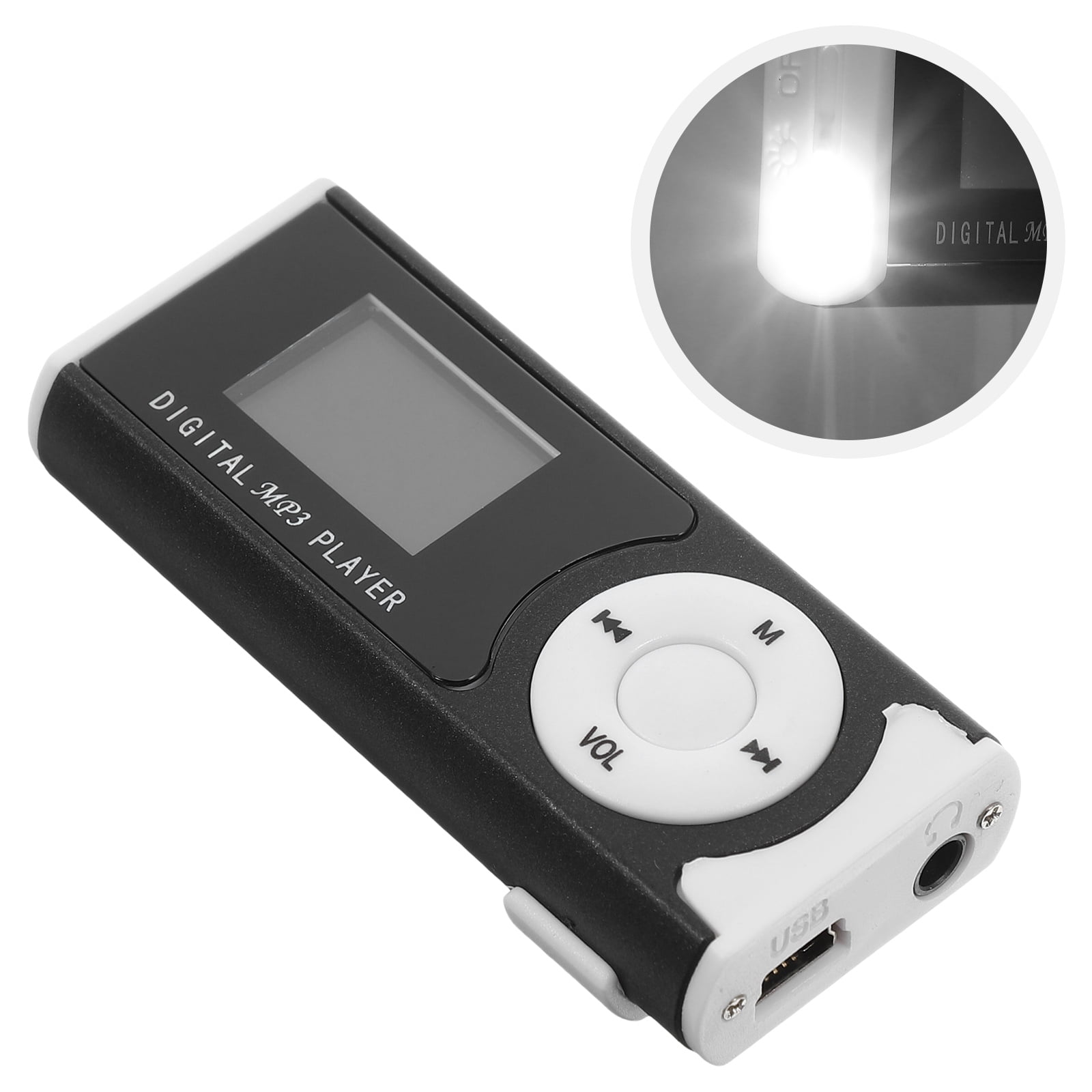 HONITANO 1Pack Compact MP3 Player with Micro USB and 3.5mm Audio Jack ...