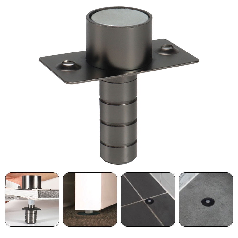 HONITANO 1Pack Hidden Design Door Stopper Black for Bedroom and ...