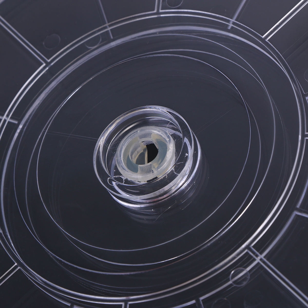 HONITANO 1Pack Round White Transparent Plastic Turntable Organizer For ...